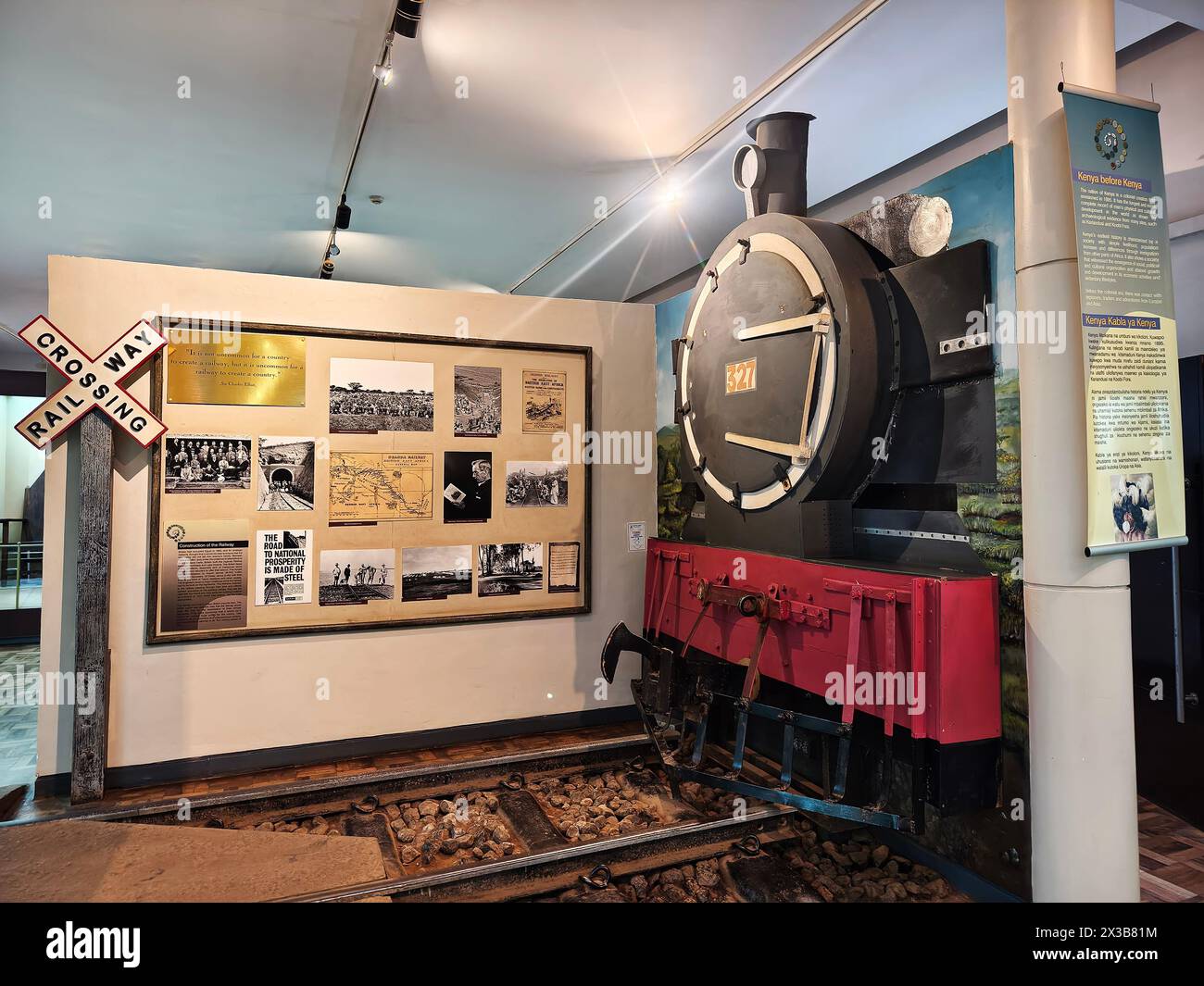 NAIROBI, KENYA February 17, 2024: museum exhibits dedicated to the ...