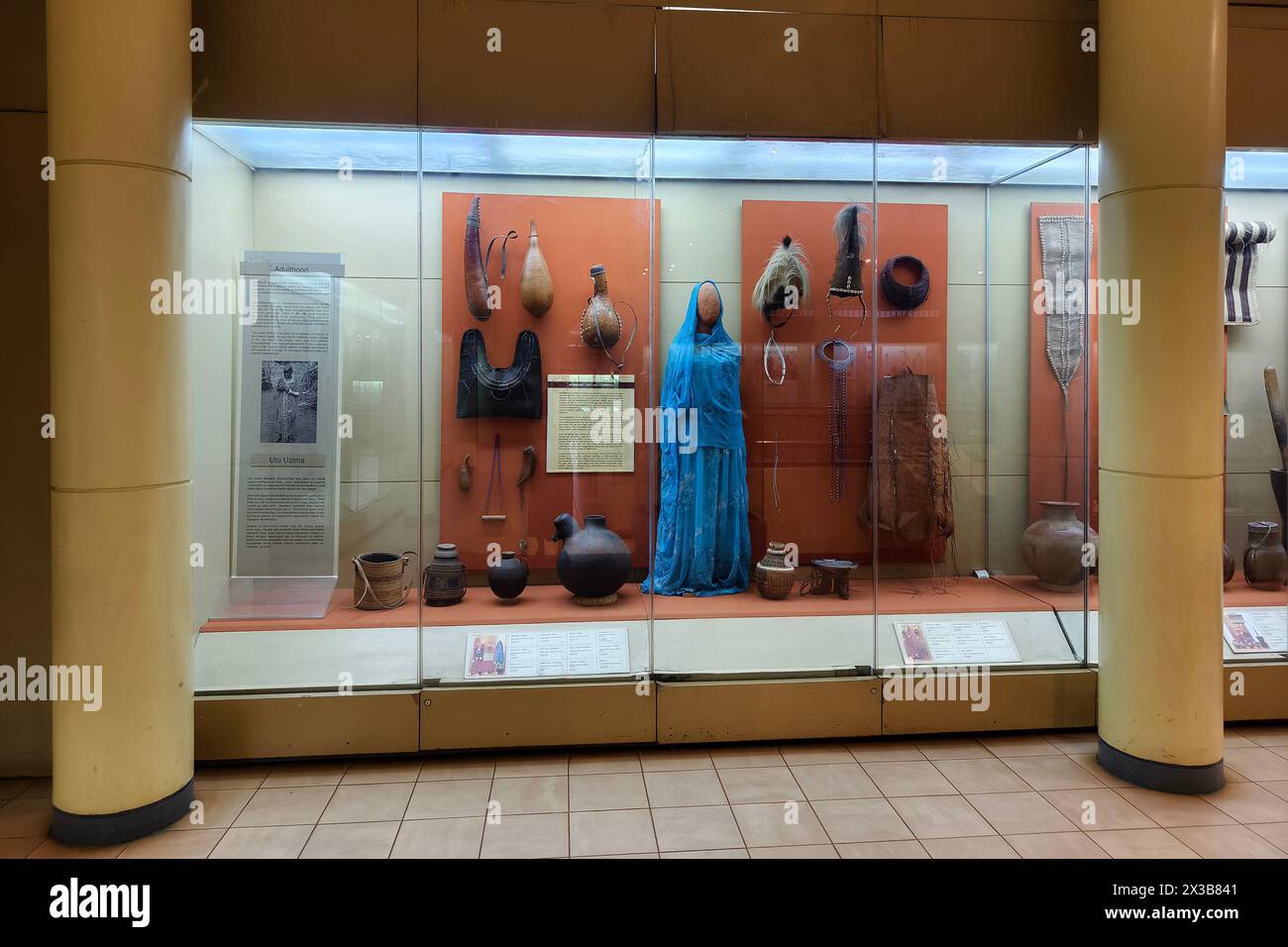 NAIROBI, KENYA February 17, 2024: museum exhibits dedicated to the ...
