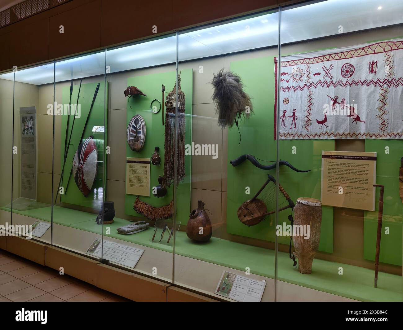 NAIROBI, KENYA February 17, 2024: museum exhibits dedicated to the ...