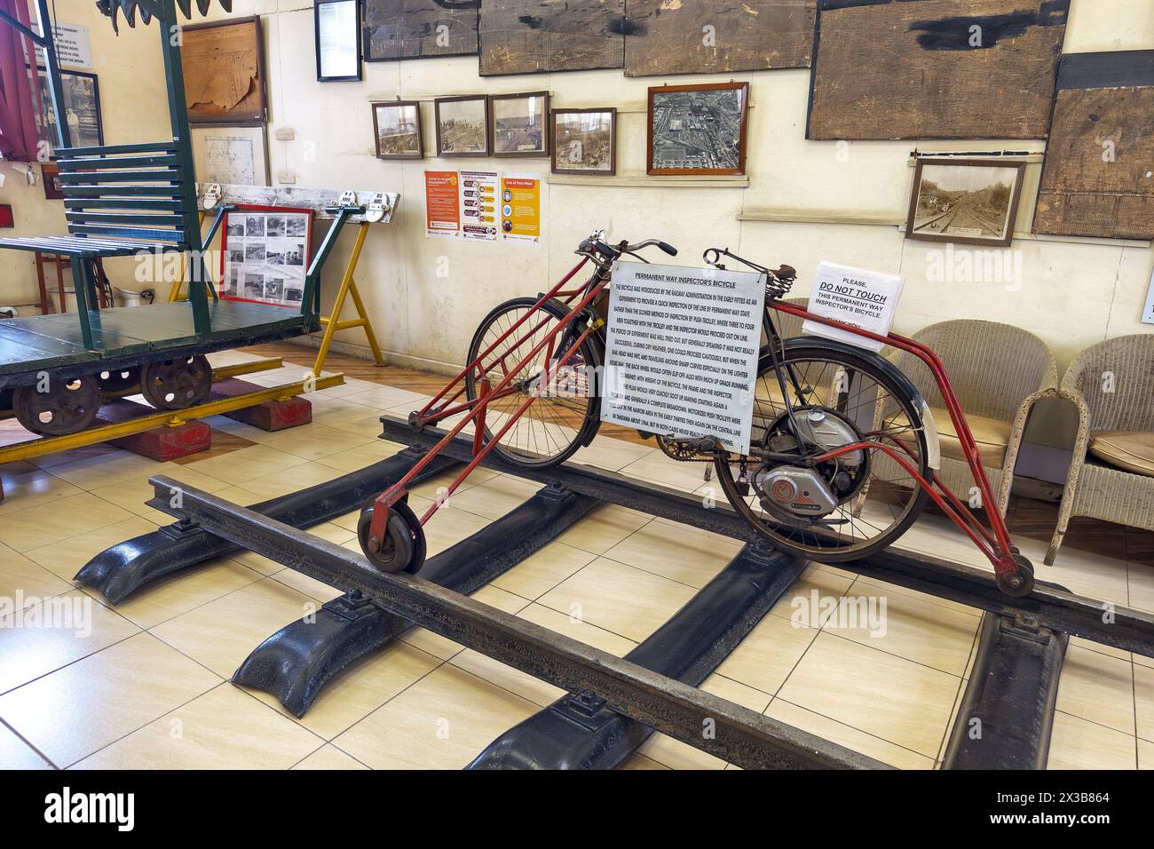 an old train on the railway in the museum. Railway Museum in Nairobi ...