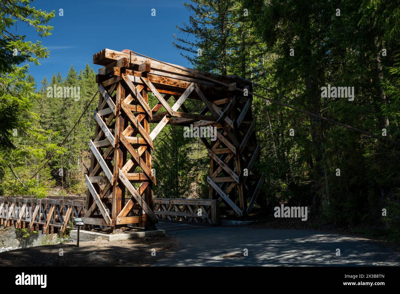 Sunlight Fights Through The Shadows To Light The Nisqually Suspension ...