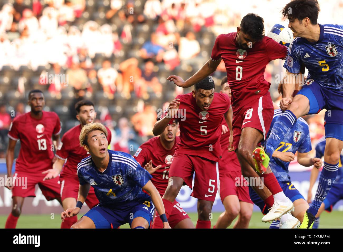 Doha, Qatar. 25th Apr, 2024. Hiroki Sekine, Seiji Kimura (JPN) Football ...