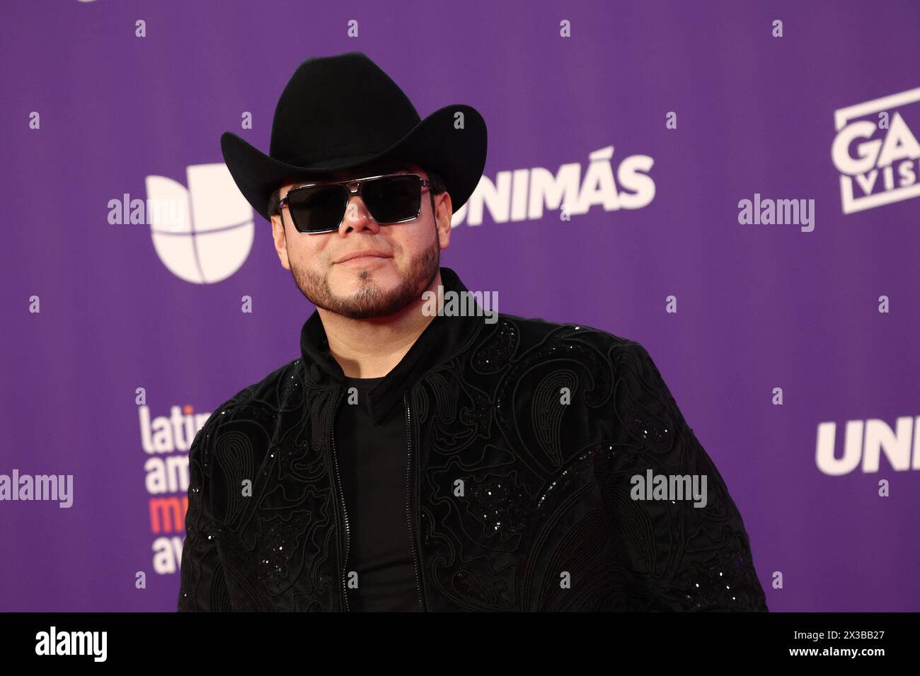 Las Vegas, United States. 25th Apr, 2024. Lenin Ramírez arrives for the ...