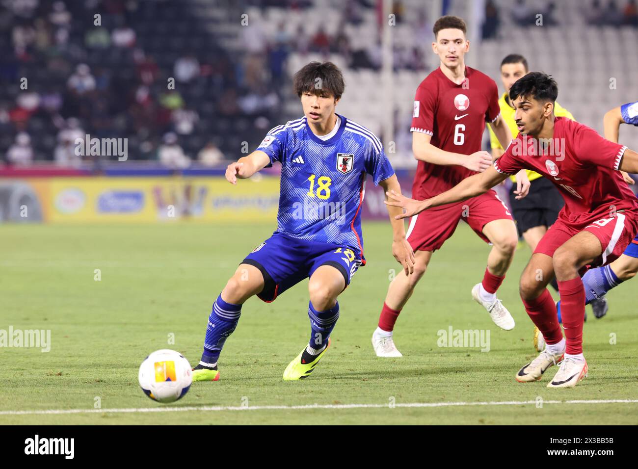Doha, Qatar. 25th Apr, 2024. Kotaro Uchino (JPN) Football/Soccer : AFC ...