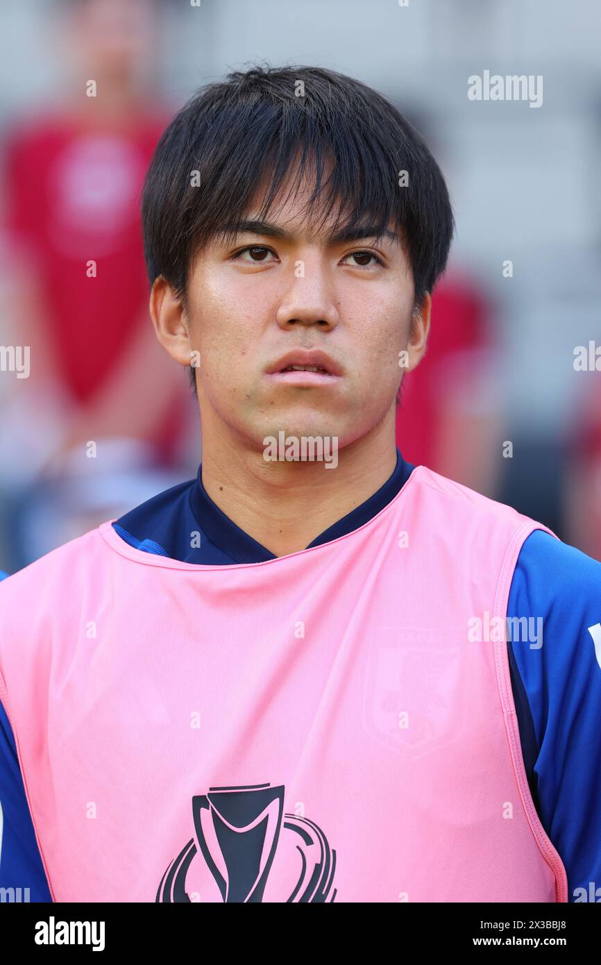 Doha, Qatar. 25th Apr, 2024. Satoshi Tanaka (JPN) Football/Soccer : AFC U23 Asian Cup Qatar 2024 ...