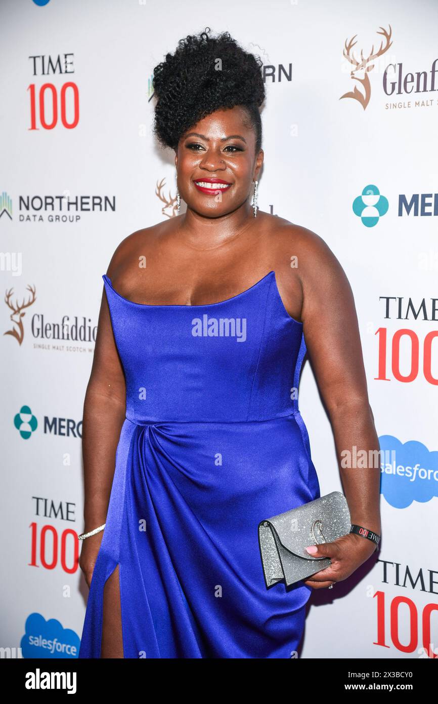 New York, USA. 18th Apr, 2024. Rachel Hardeman walking on the red ...