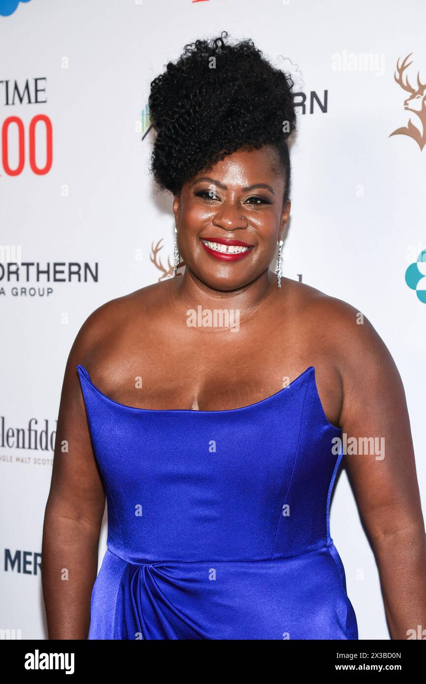 New York, USA. 18th Apr, 2024. Rachel Hardeman walking on the red ...