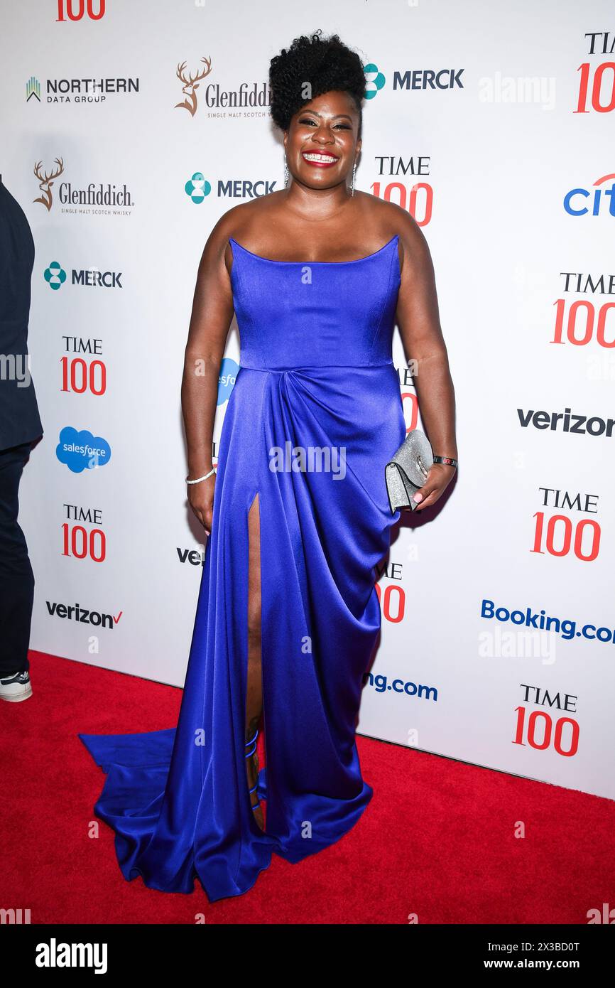New York, USA. 18th Apr, 2024. Rachel Hardeman walking on the red ...