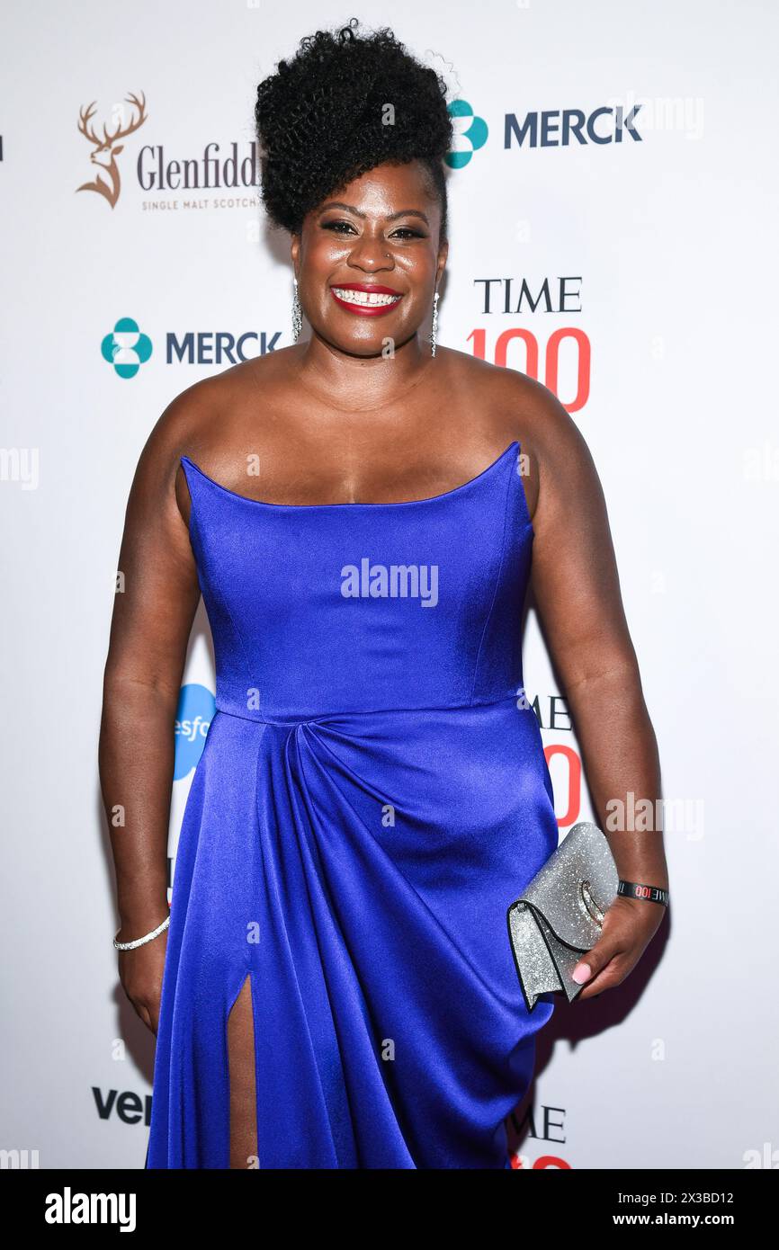 New York, USA. 18th Apr, 2024. Rachel Hardeman walking on the red ...