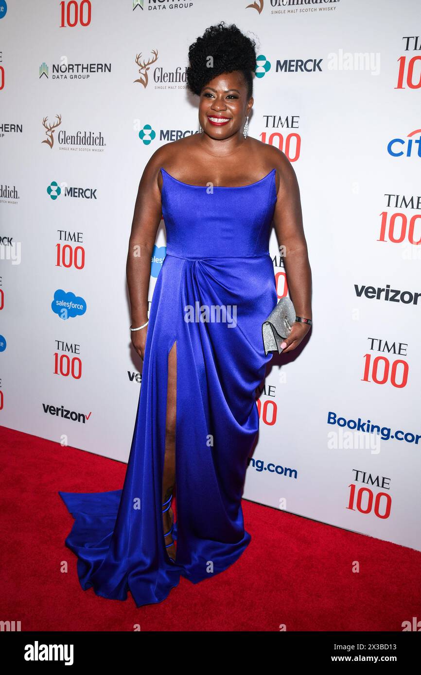 New York, USA. 18th Apr, 2024. Rachel Hardeman walking on the red ...