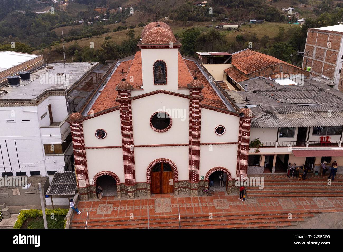 Caicedo, Antioquia - Colombia. March 17, 2024. Aerial view with drone ...