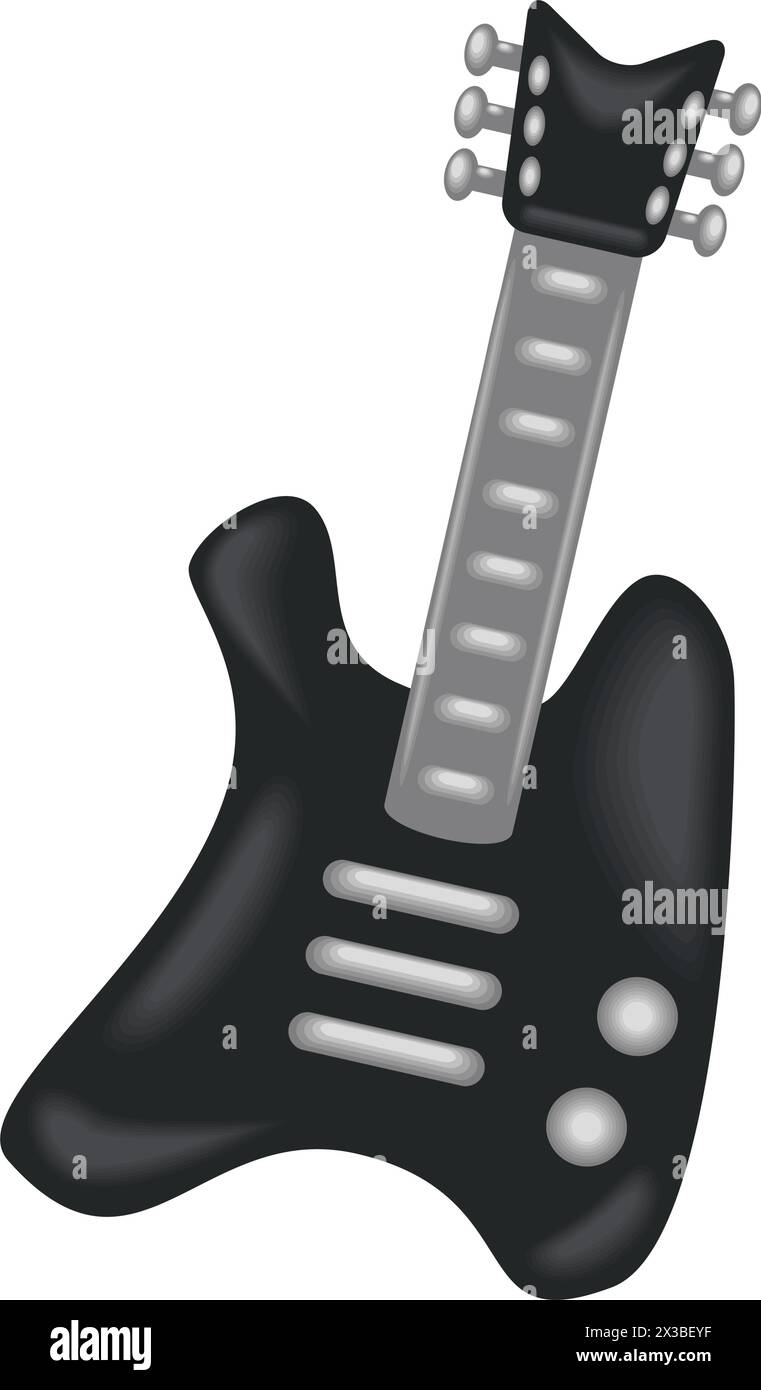 heavy metal electric guitar Stock Vector Image & Art - Alamy