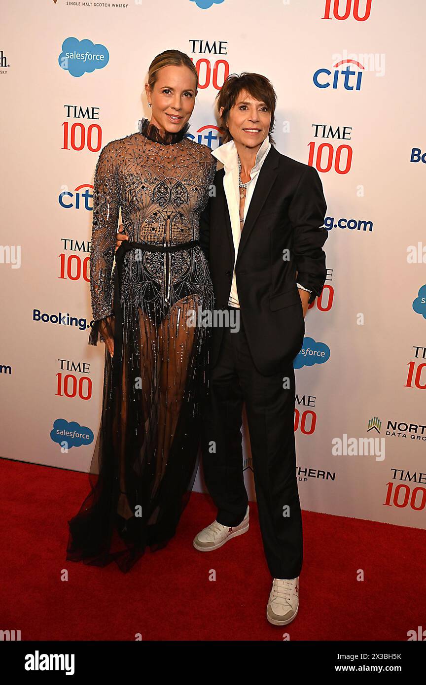 Maria Bello and wife Chef and honoree Dominique Creen attends the TIME ...