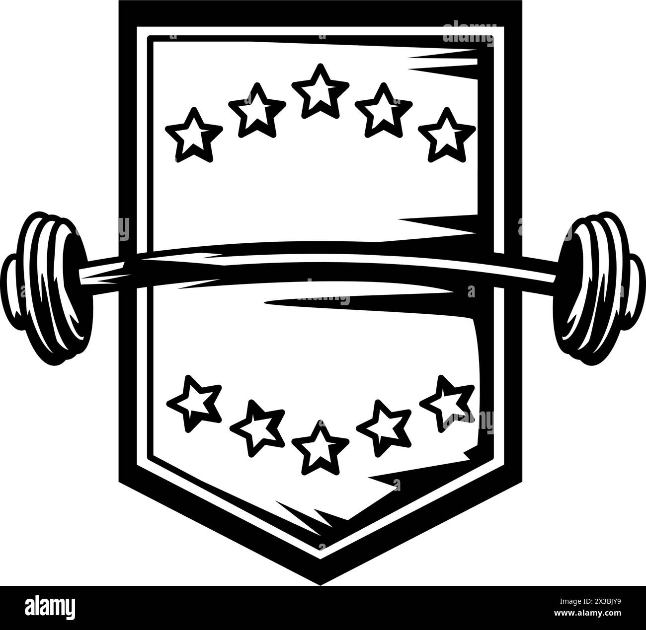 gym emblem design Stock Vector Image & Art - Alamy