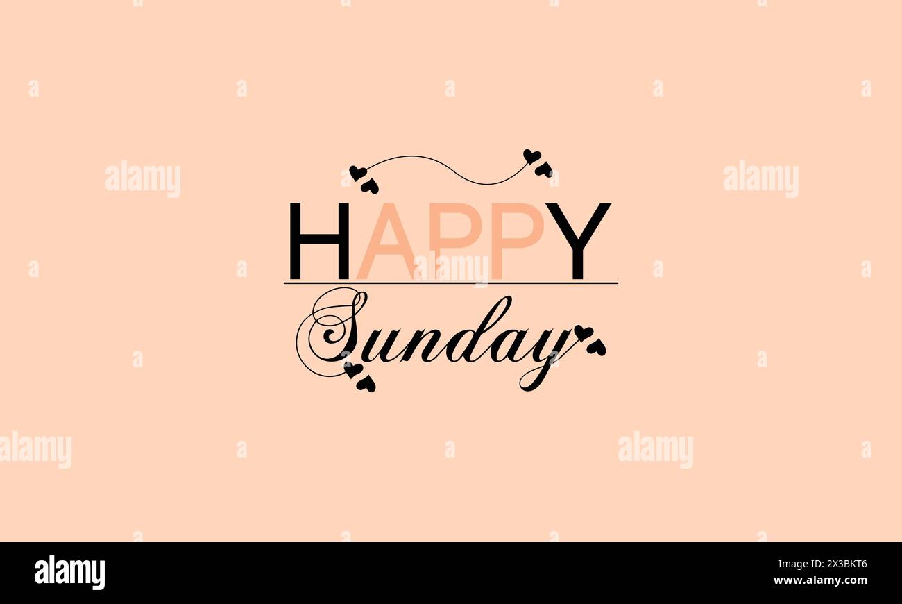 Sunday Illustration Text Designs to Brighten Your Day Stock Vector ...