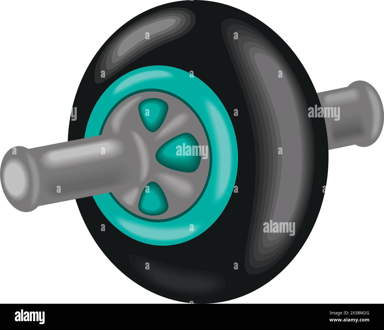 gym equipment wheel ab Stock Vector Image & Art - Alamy