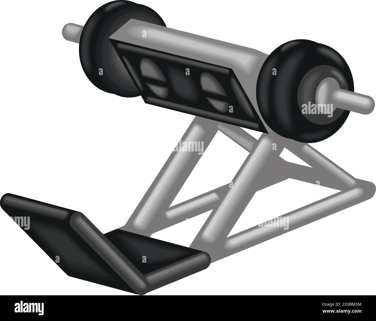 gym equipment leg press Stock Vector Image & Art - Alamy