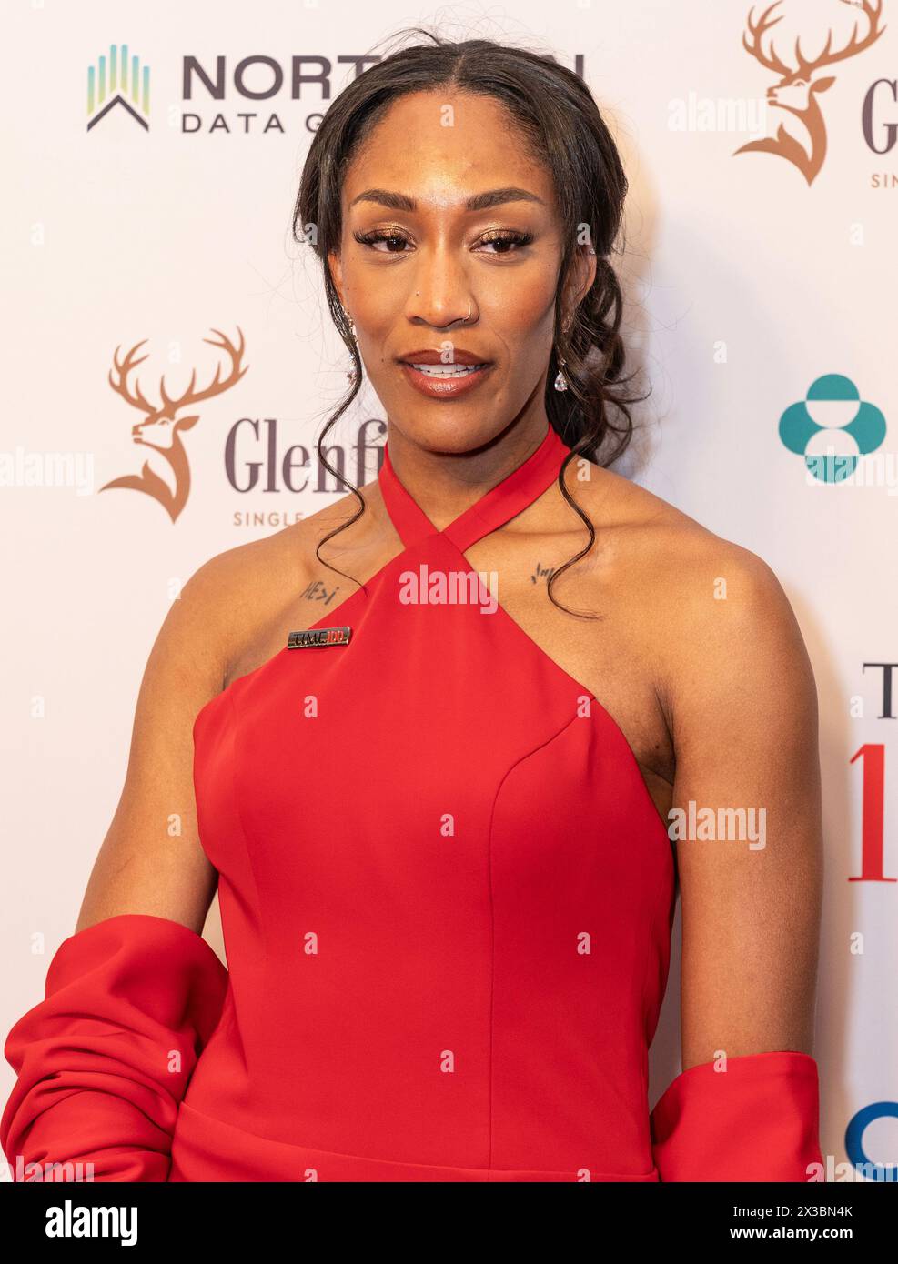 New York, USA. 25th Apr, 2024. A'ja Wilson attends Time100 gala at Jaz ...