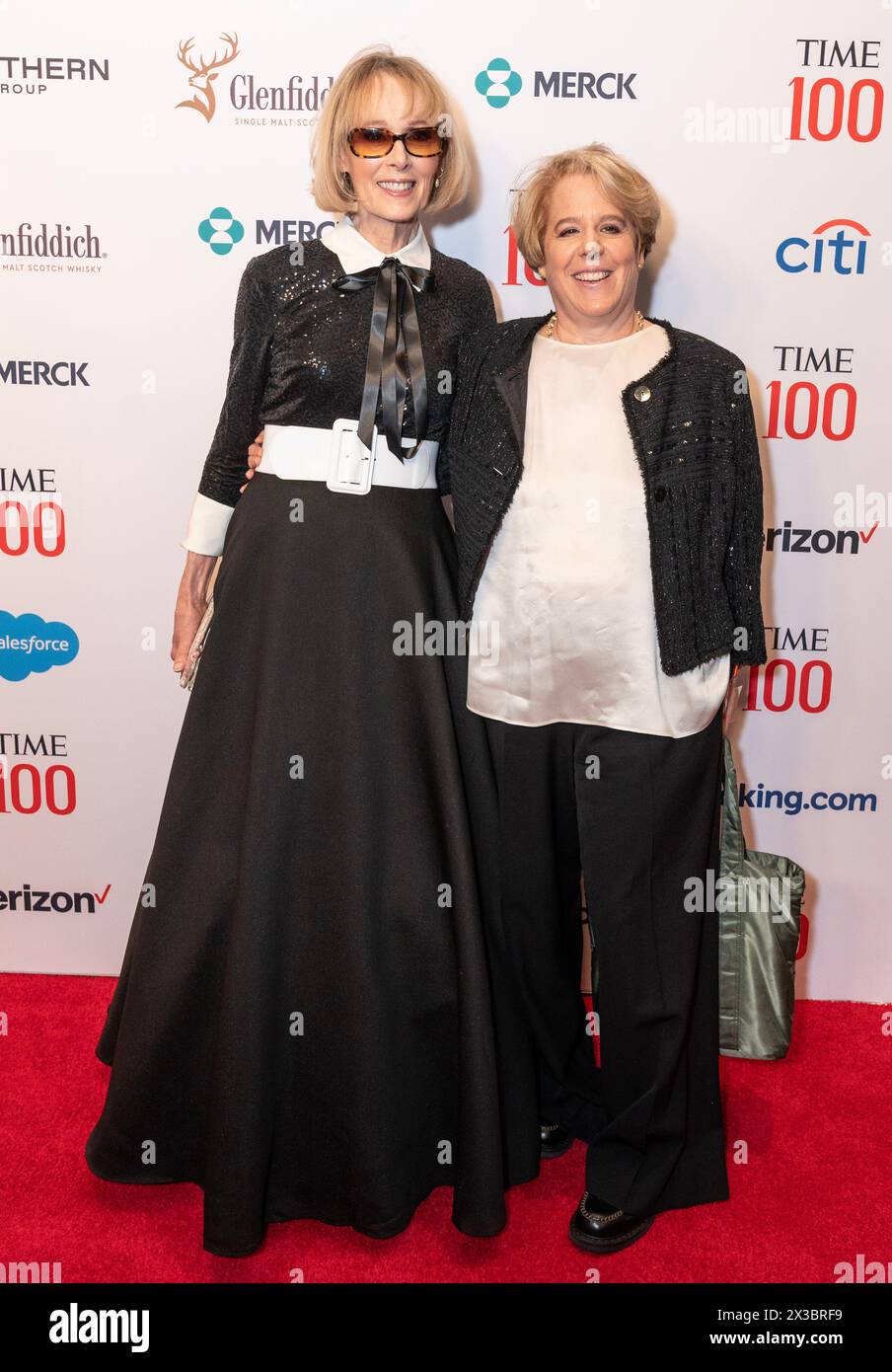 E. Jean Carroll and Roberta Kaplan attend Time100 gala at Jaz at ...