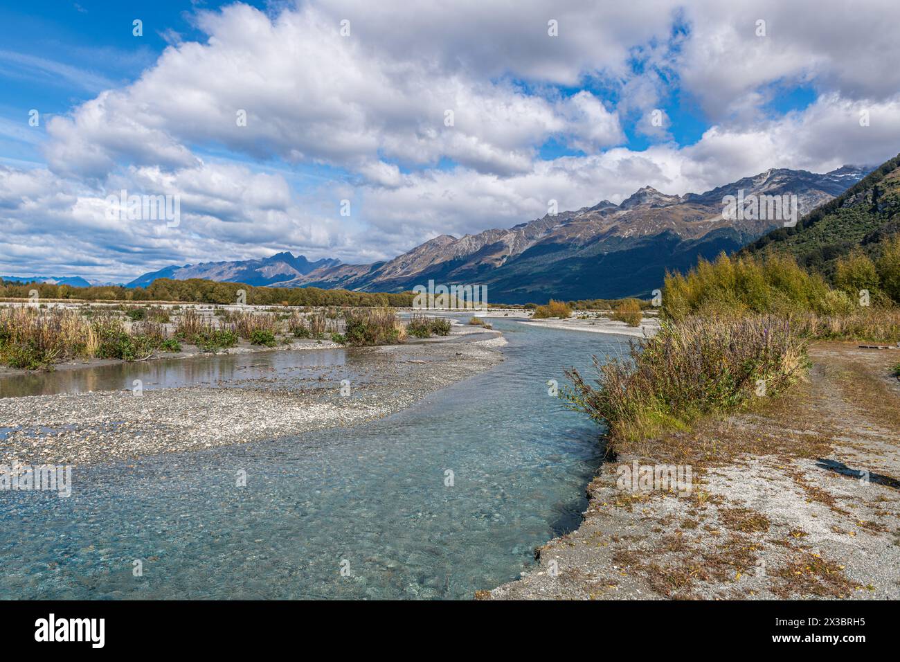 Dart River and Valley near Queenstown Stock Photo - Alamy