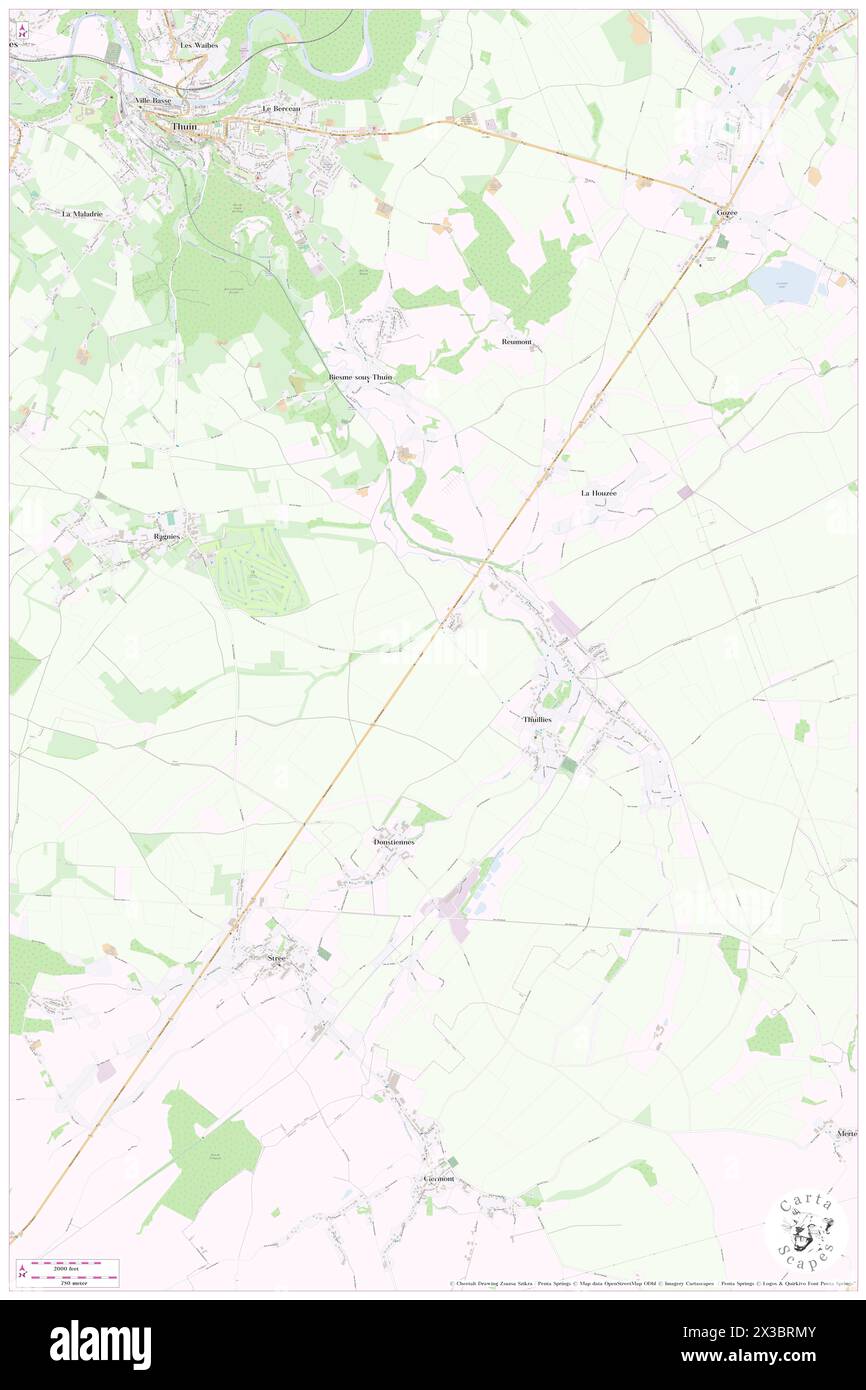 Ruisseau de la Houzee, Province du Hainaut, BE, Belgium, Wallonia, N 50 ...