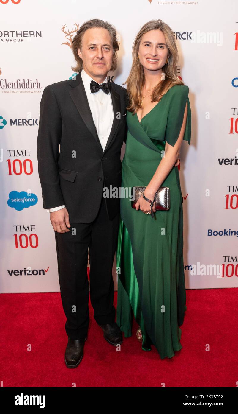 David Lauren and Laura Bush Lauren attend Time100 gala at Jaz at Lincoln Center in New York on ...