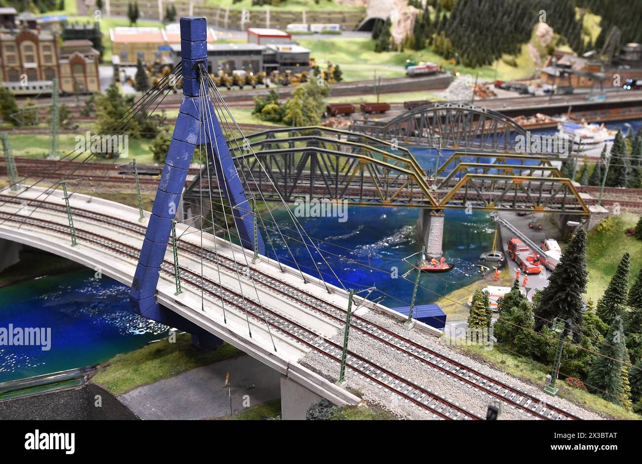 Bridges in the model railway layout at Miniatur Wunderland Hamburg ...