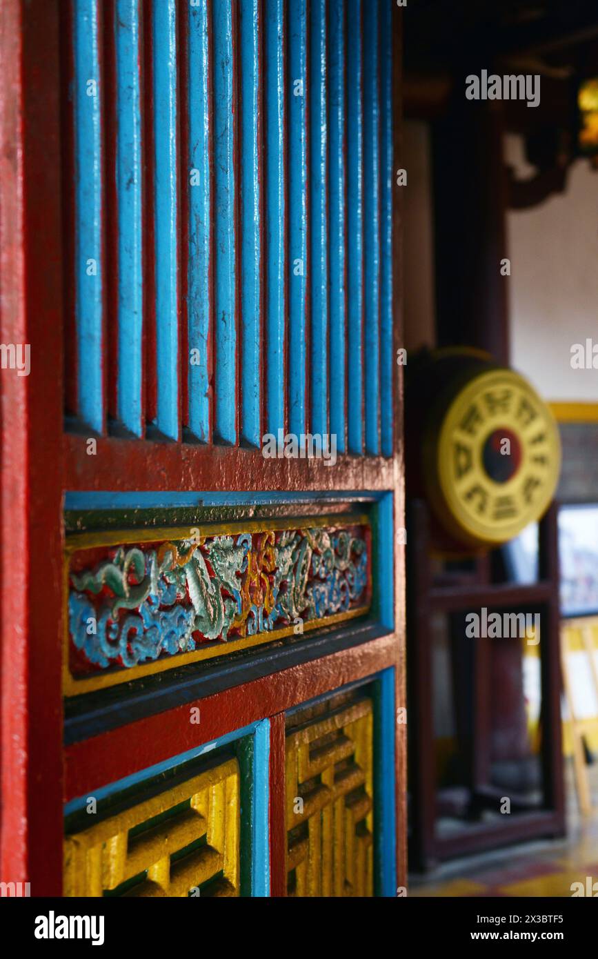 The beautiful Quan Cong Temple in the old town of Hoi An, Vietnam Stock ...