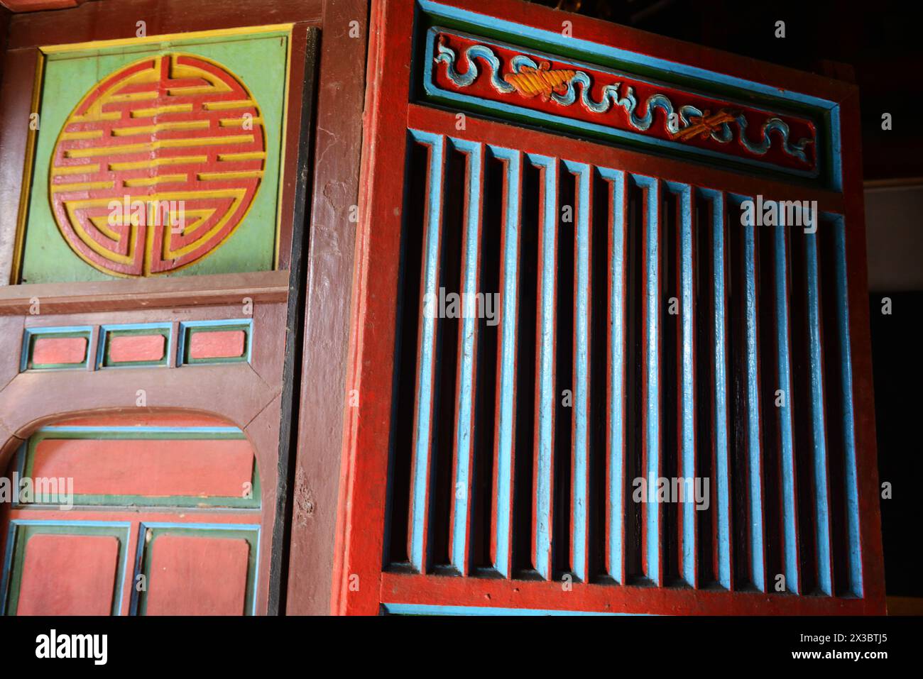 The beautiful Quan Cong Temple in the old town of Hoi An, Vietnam Stock ...