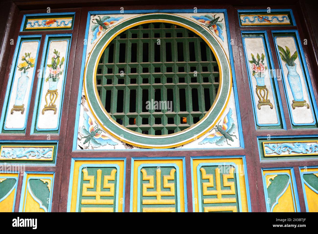 The beautiful Quan Cong Temple in the old town of Hoi An, Vietnam Stock ...