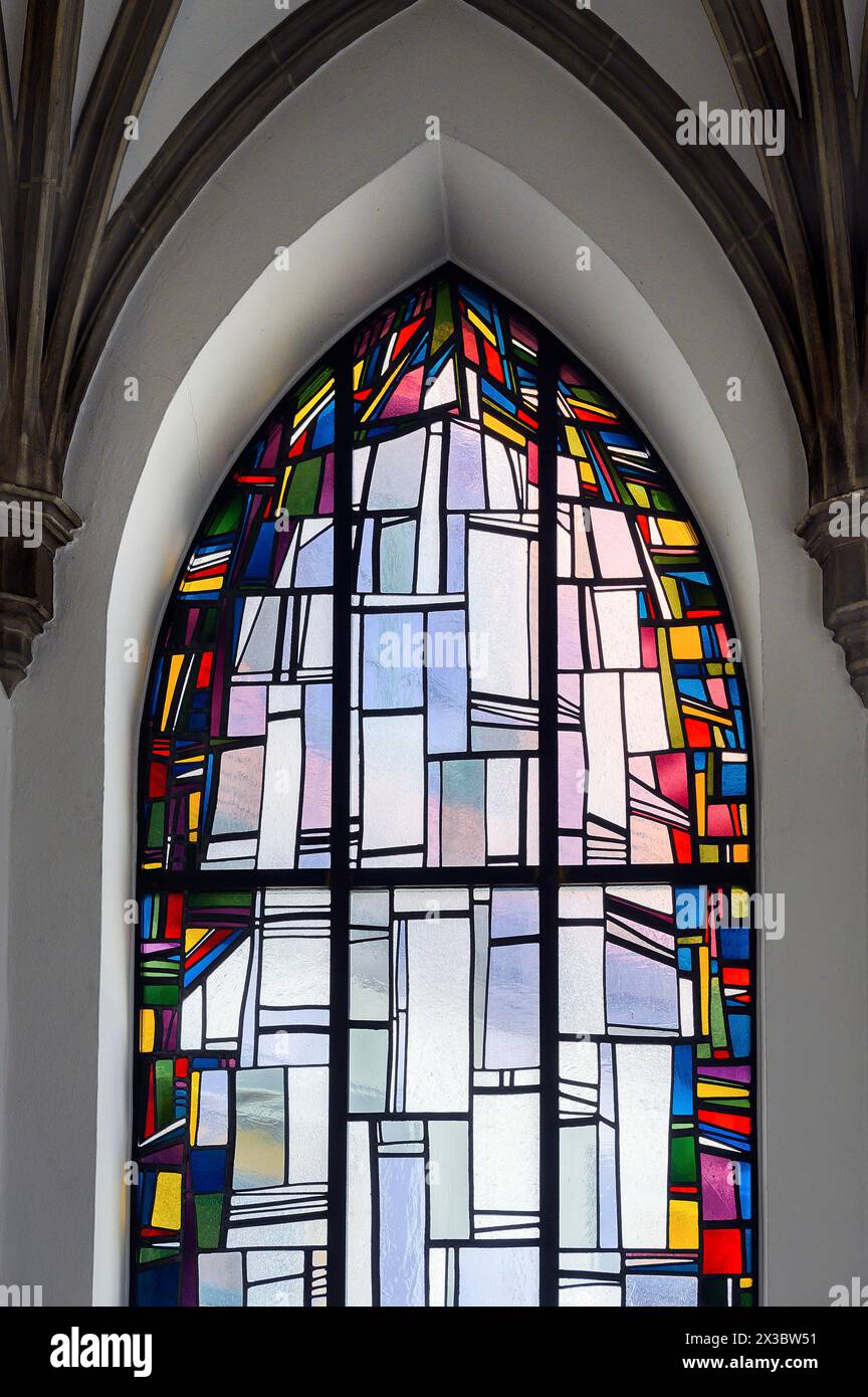 Coloured lancet window, Crescentia Monastery Church, Kaufbeuern ...