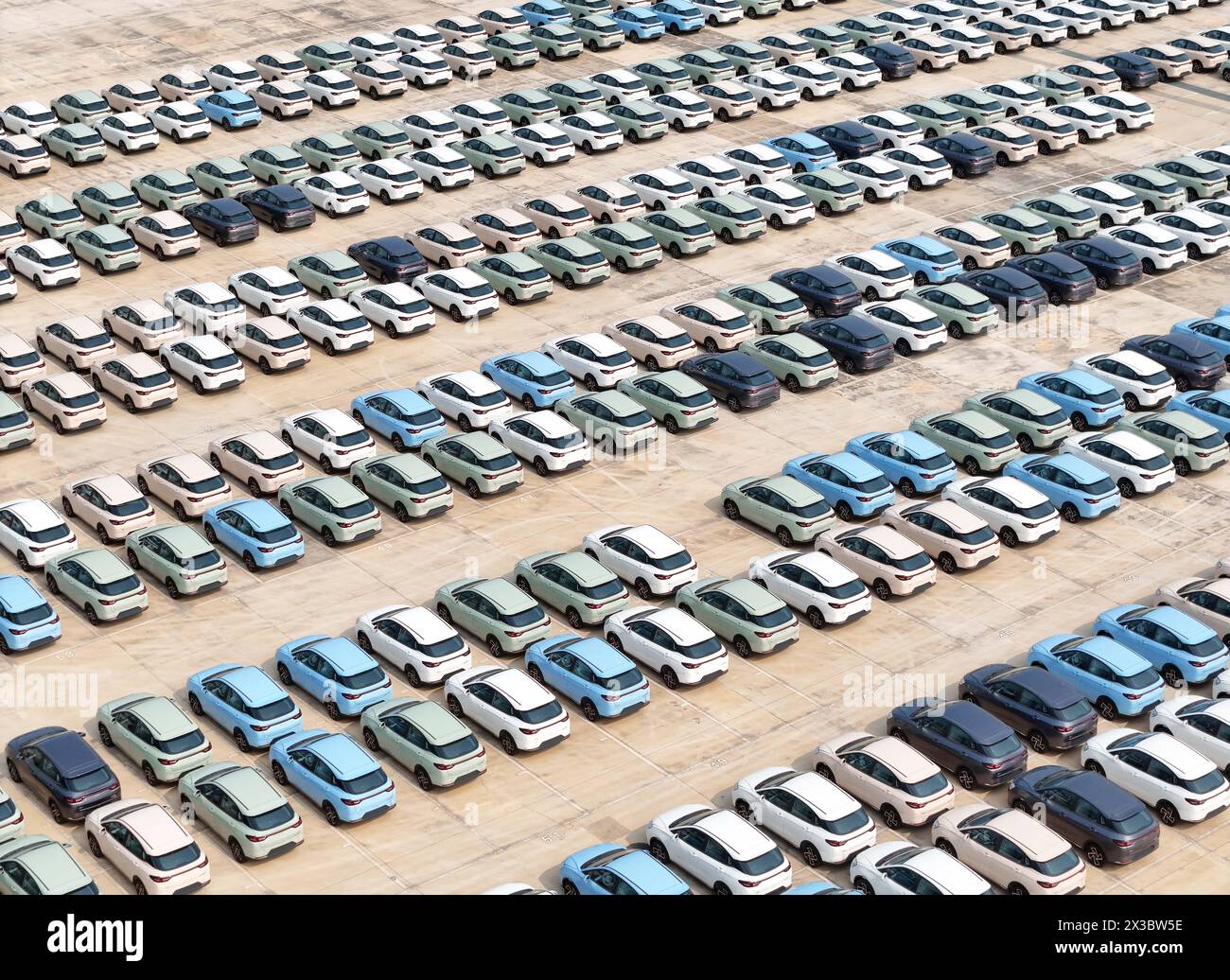 NANNING, CHINA - APRIL 25, 2024 - Aerial photo shows new energy ...