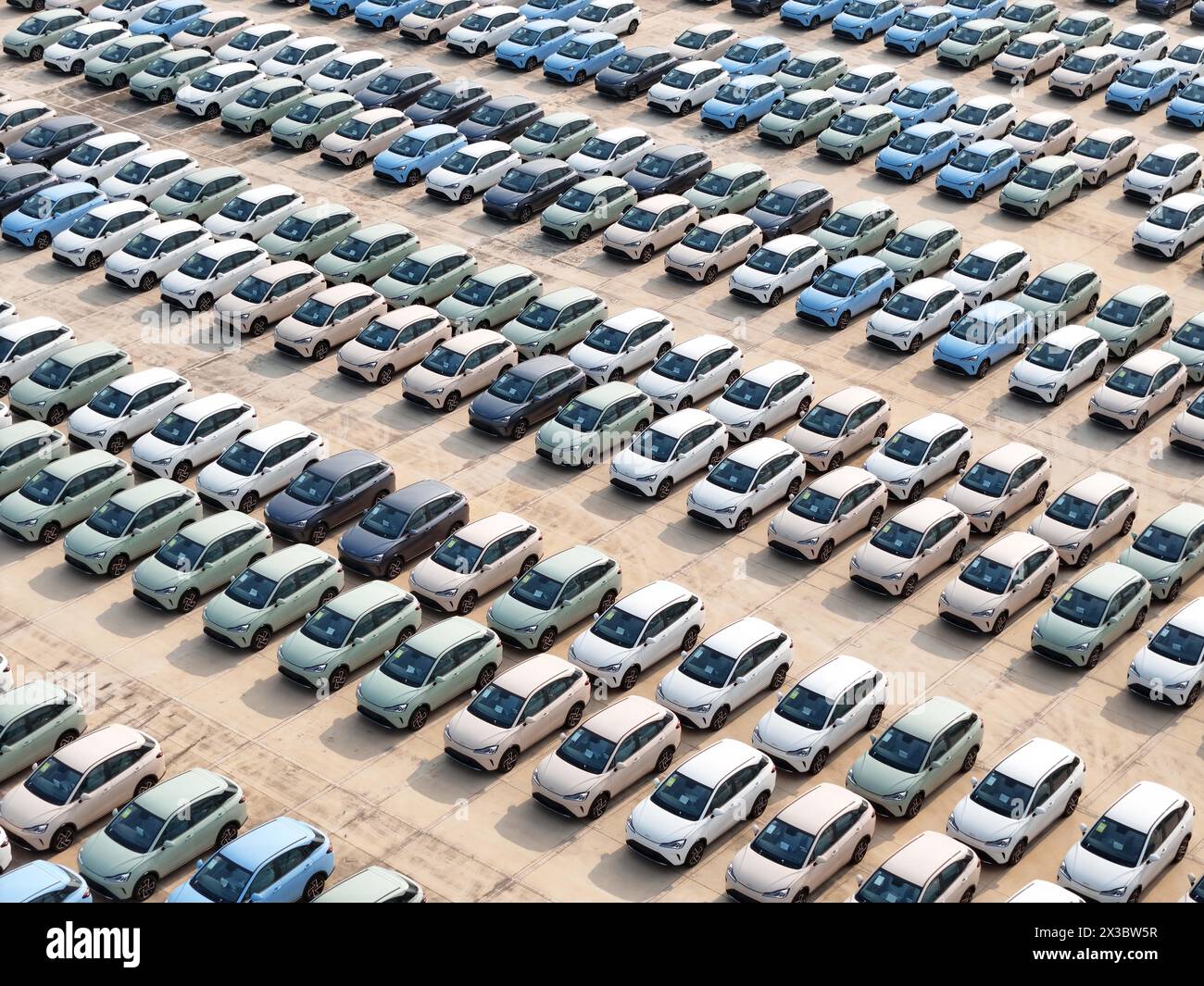 NANNING, CHINA - APRIL 25, 2024 - Aerial photo shows new energy ...