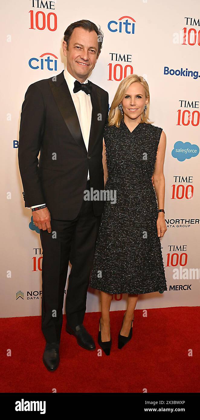 Tory Burch and husband Pierre-Yves Roussel attends the TIME 100 Gala ...