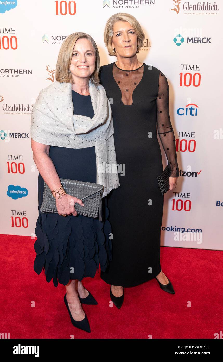 New York, USA. 25th Apr, 2024. Beth Ford (R) attends Time100 gala at ...