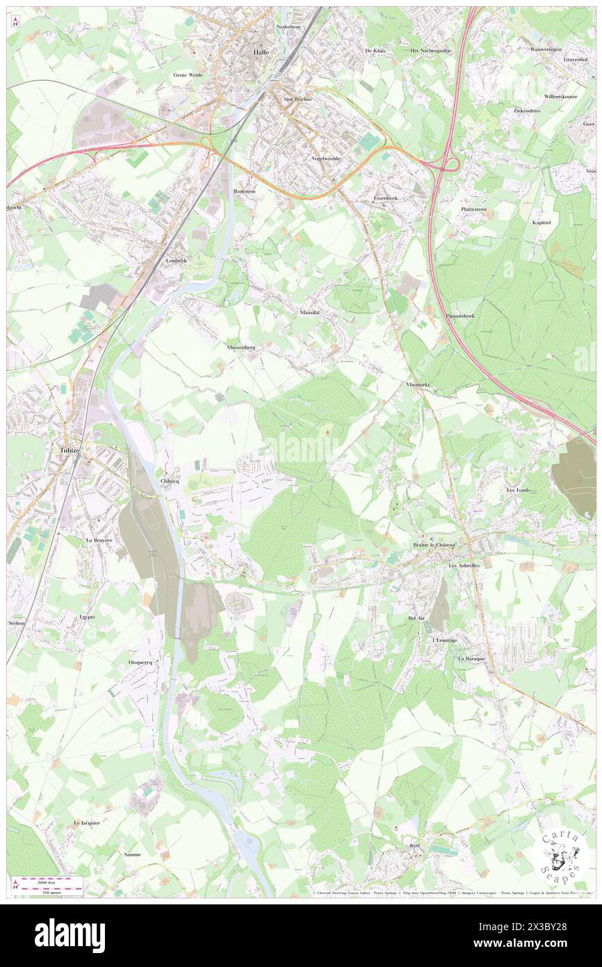 Lembeek Bos, , BE, Belgium, Wallonia, N 50 41' 34'', N 4 14' 39'', map ...