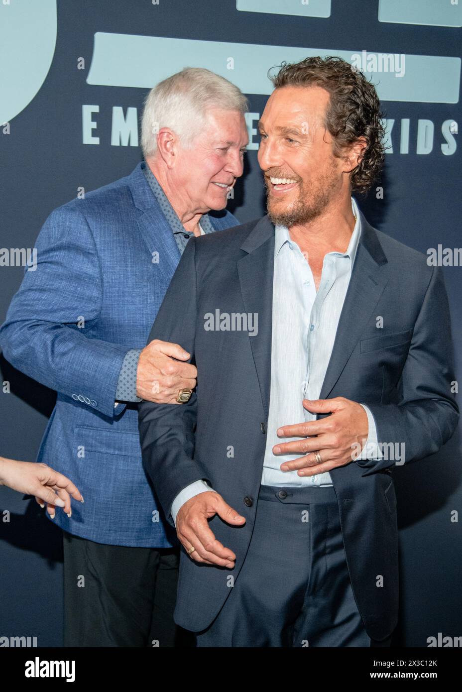 AUSTIN, TEXAS - APRIL 25: Mack Brown, and Matthew McConaughey attend ...