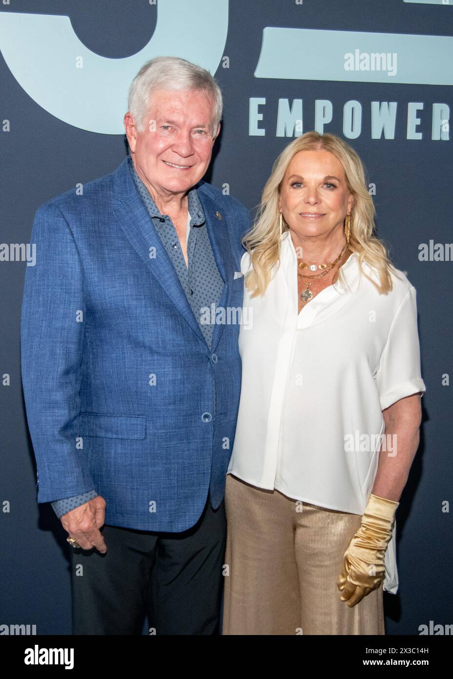 AUSTIN, TEXAS - APRIL 25: Mack Brown and Sally Brown, attend the 2024 ...