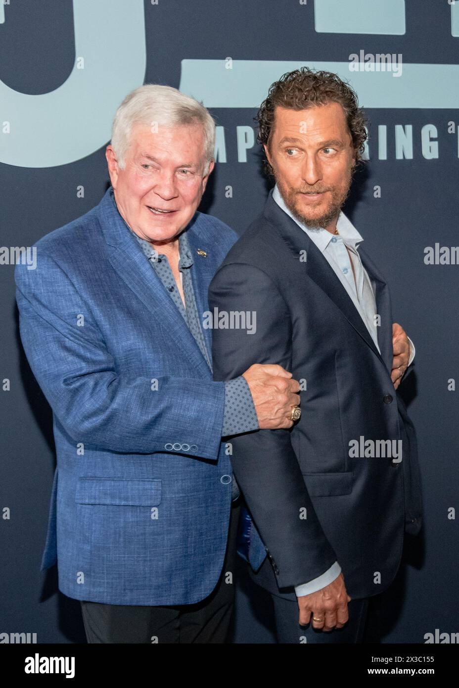 AUSTIN, TEXAS - APRIL 25: Mack Brown, and Matthew McConaughey attend ...