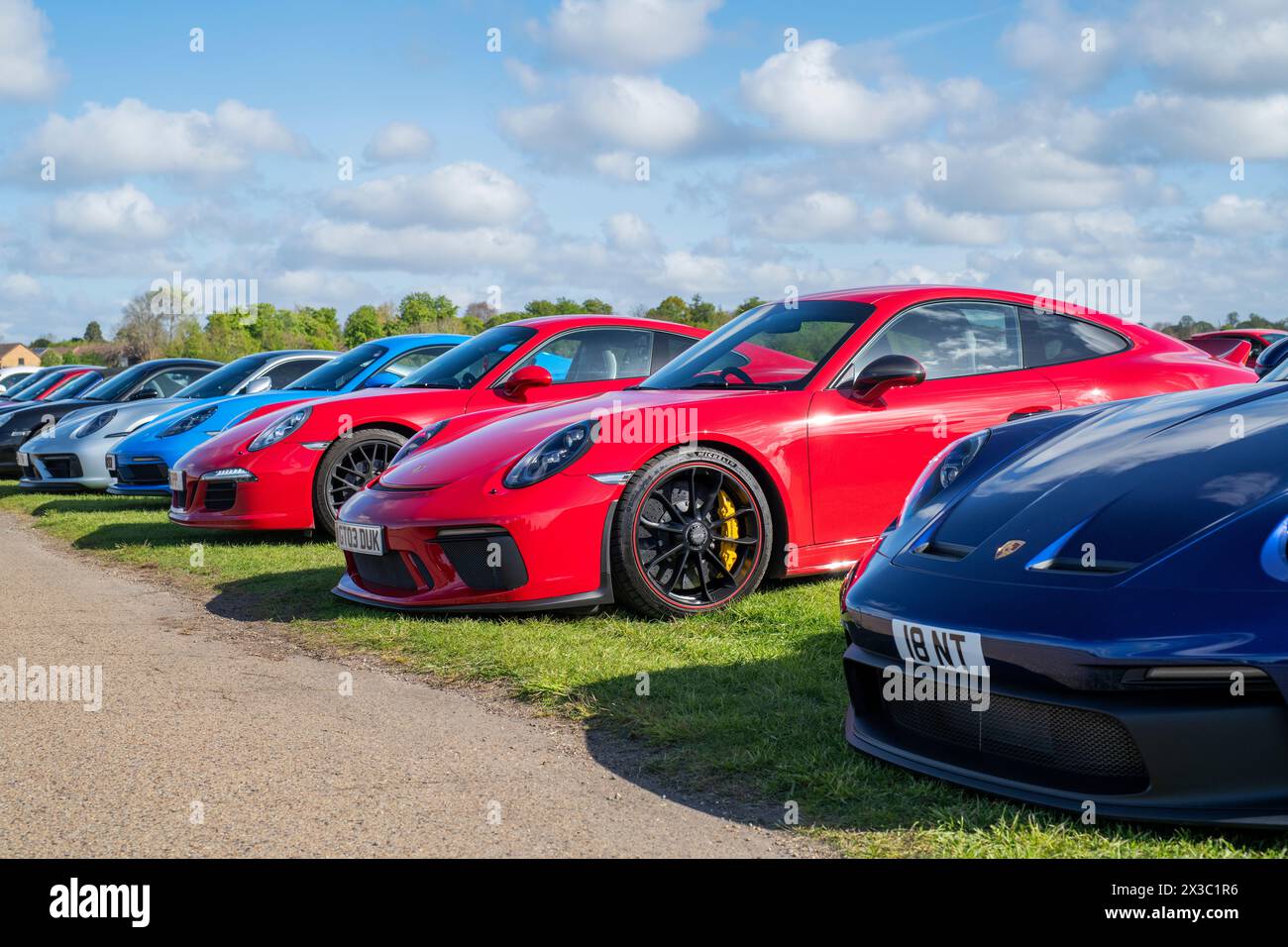 Porsche Cars at Bicester Heritage Centre Sunday Scramble. Bicester ...
