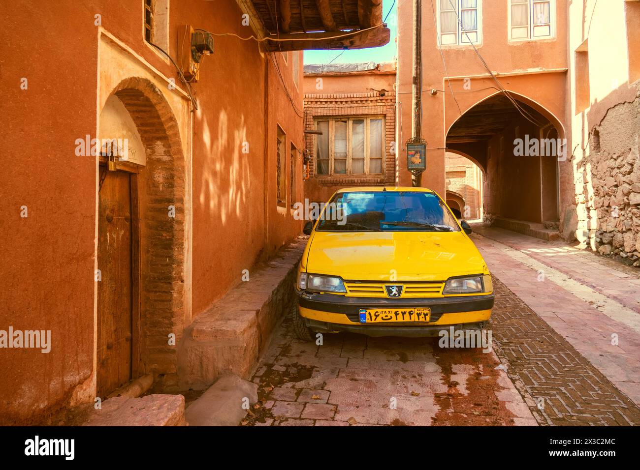 Kashan, Iran- December 25, 2022: iranian passenger car model on the ...
