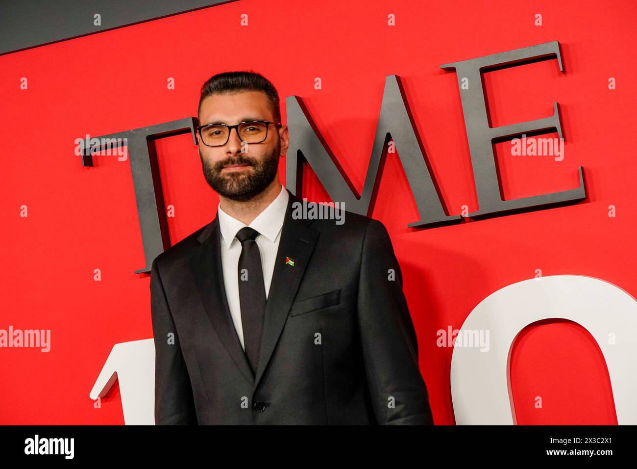 New York, United States. 25th Apr, 2024. Motaz Azaiza Palestinian ...