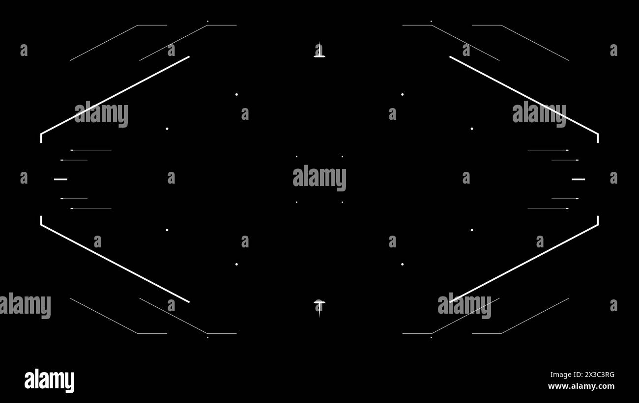 Futuristic glitchy HUD aim. Cyberpunk style distorted HUD Stock Vector ...