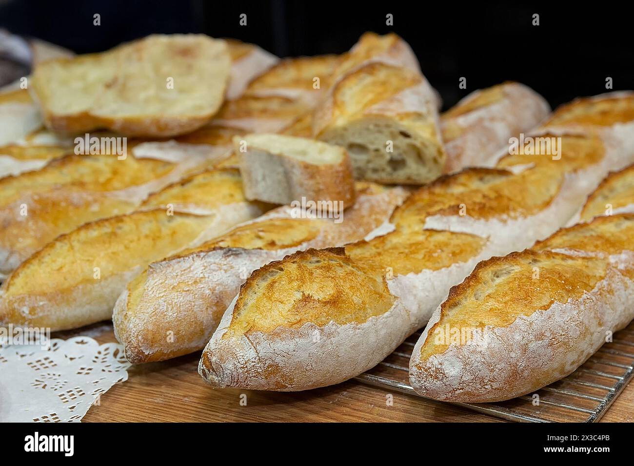 Display food baguettes hi-res stock photography and images - Alamy