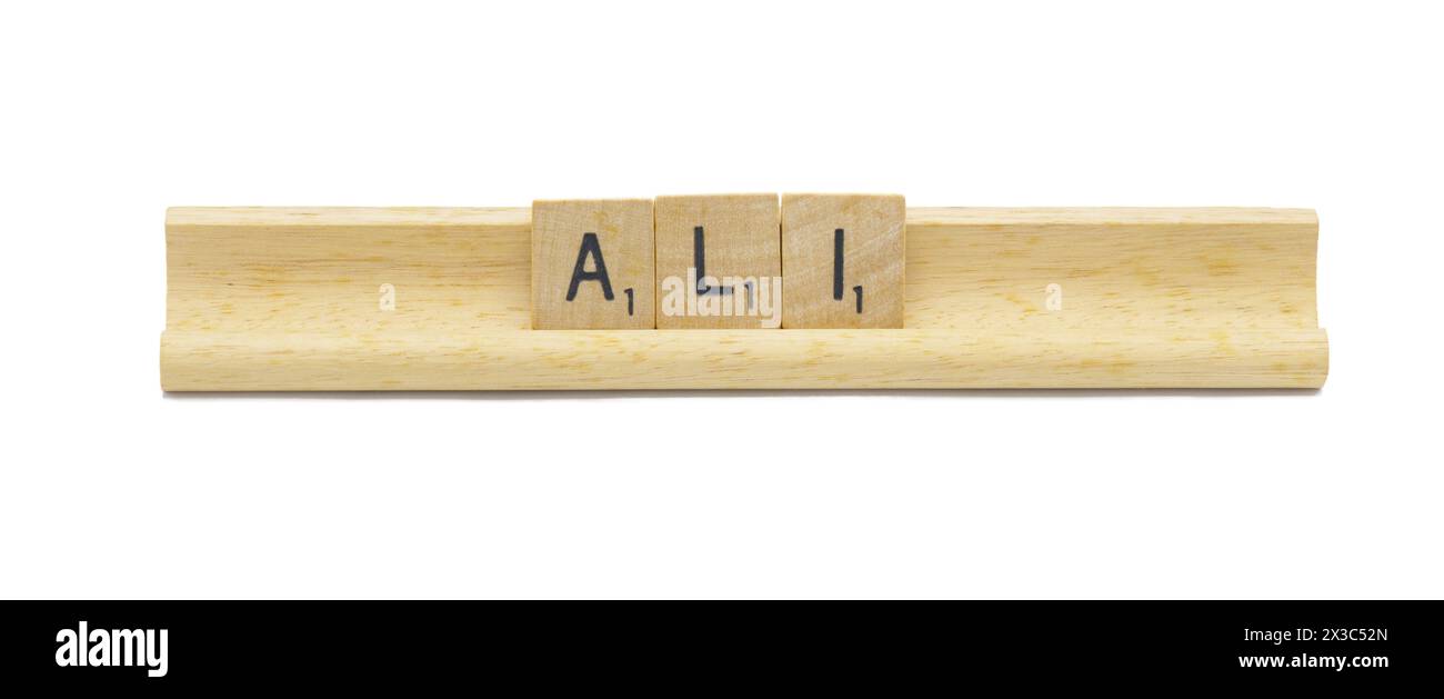 Miami, FL 4-18-24 popular baby girl first name of ALI made with square ...