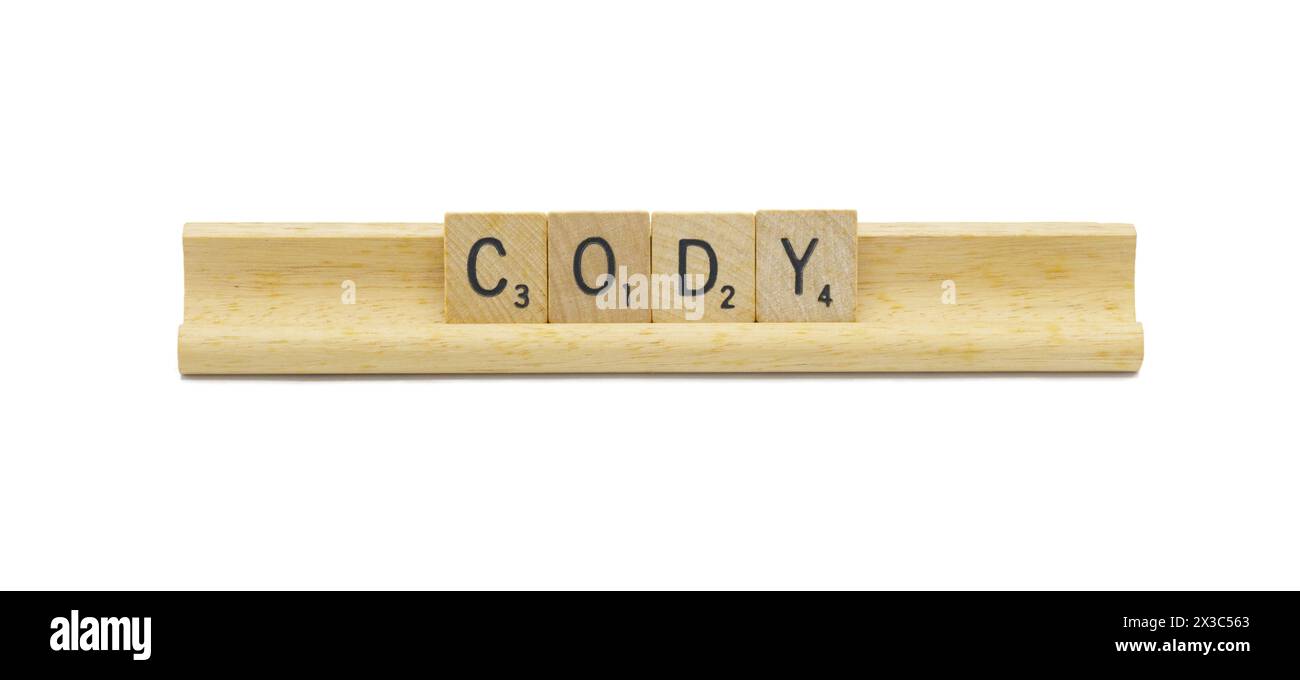 Miami, FL 4-18-24 popular baby boy first name of CODY made with square ...