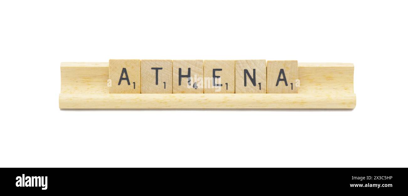 Miami, FL 4-18-24 popular baby girl first name of ATHENA made with ...