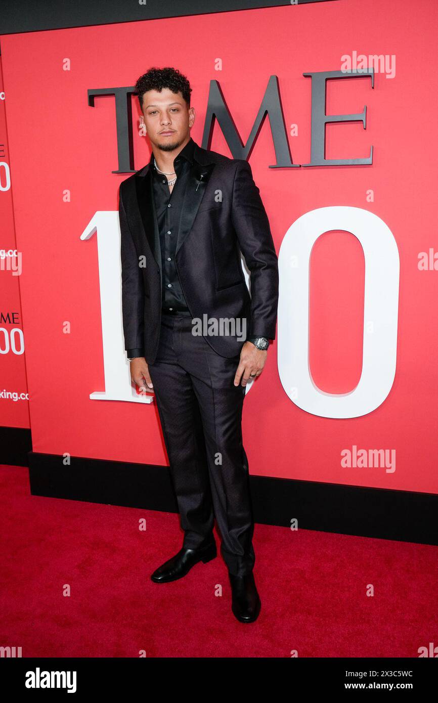 New York, United States. 25th Apr, 2024. Patrick Mahomes attends the ...