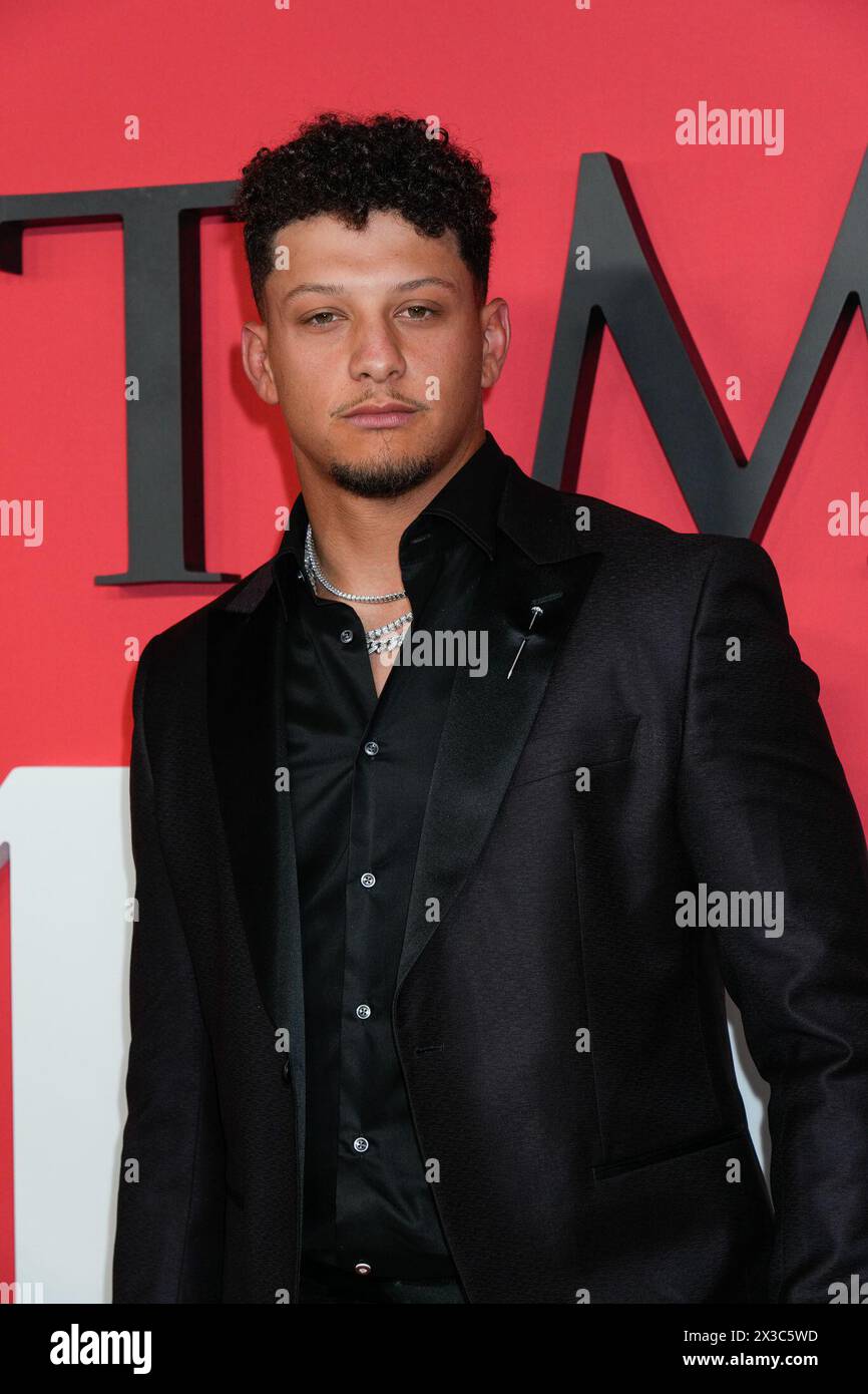 New York, United States. 25th Apr, 2024. Patrick Mahomes attends the ...
