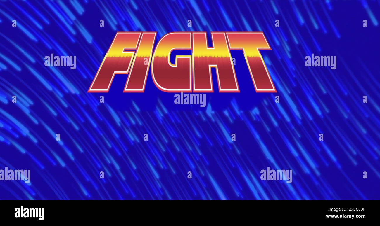 Digital animation fight text abstract hi-res stock photography and ...